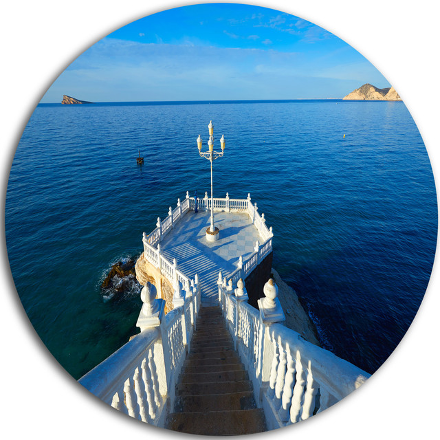 Benidorm Mirador Del Castillo Lookout Point, Circle Metal Wall Art ...