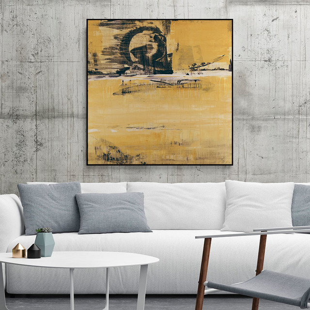 "Sandstorm" Art block Framed Canvas, 30"x30" - Contemporary - Prints ...