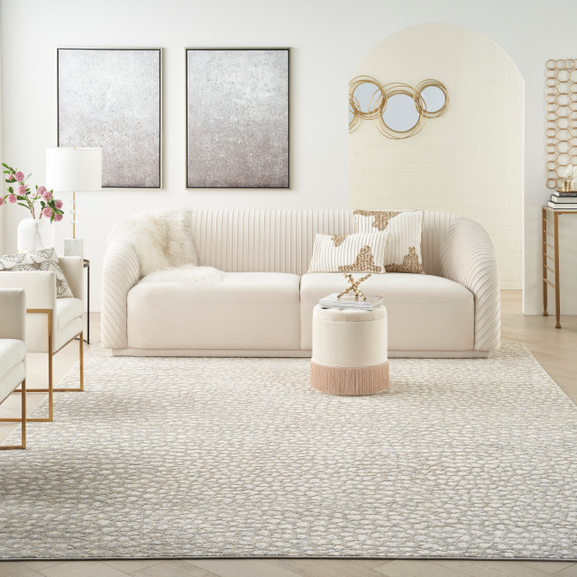 Inspire Me! Home Decor Joli 8' x 10' Ivory/Beige/Grey All-over design ...