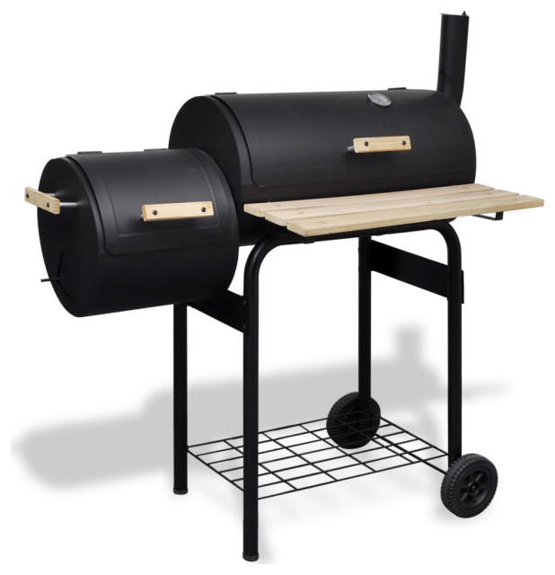 Outdoor BBQ Charcoal Offset Smoker - Contemporary - Smokers - by ...
