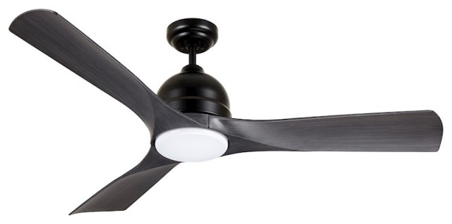 Kathy Ireland Home Volta Ceiling Fan, Barbeque Black - Transitional ...