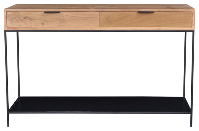 48 Inch Console Table Natural Contemporary Moe's Home - Contemporary ...