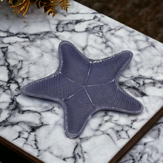 Ceili Cast Iron Starfish Tray - Beach Style - Serving Trays - by ...