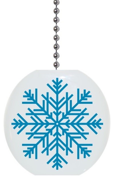 Pretty Blue Snowflake Ceiling Fan Pull - Contemporary - Ceiling Fan ...
