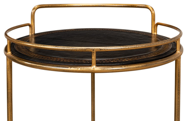 Server Round Side Table - Contemporary - Side Tables And End Tables ...