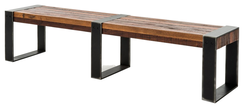 Jordon Industrial 80" Bench - Industrial - Accent And Storage Benches ...