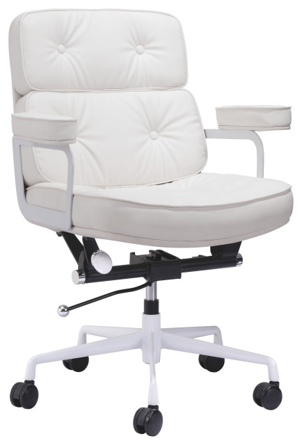 Smiths Office Chair White - Modern - Office Chairs - by Zuo Modern ...