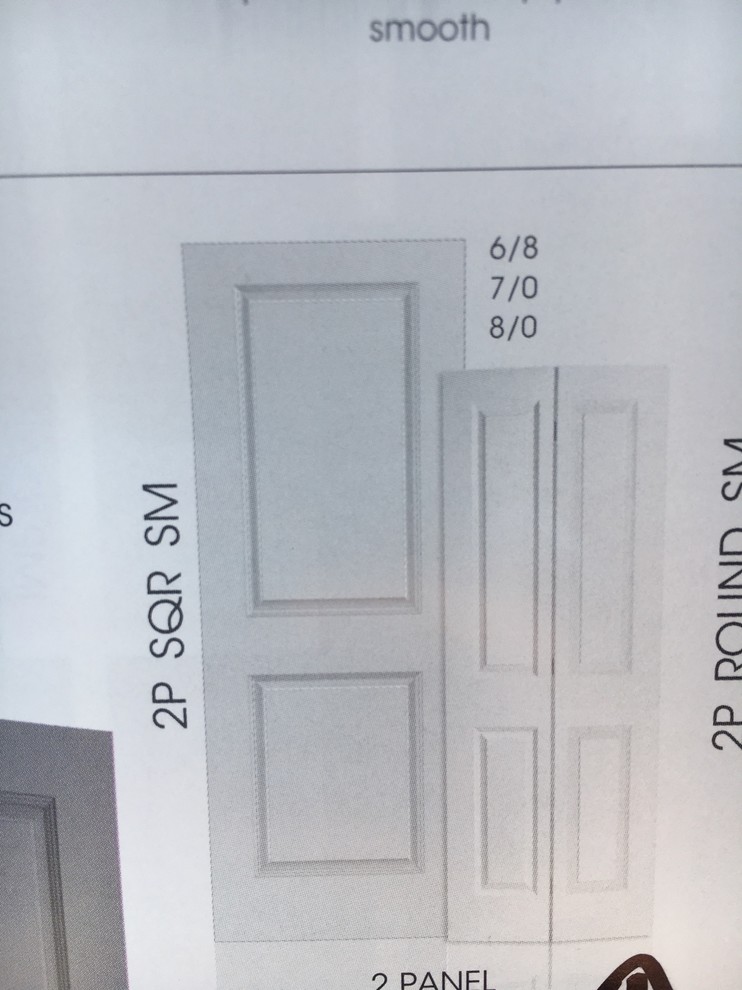 2 panel raised interior doors vs flat panel