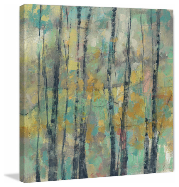 "Pastel Arbor II" Painting Print on Wrapped Canvas, 48"x48 ...