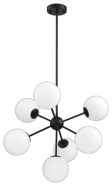 Phoenix 7 Light Black Pendant - Midcentury - Pendant Lighting - by ...