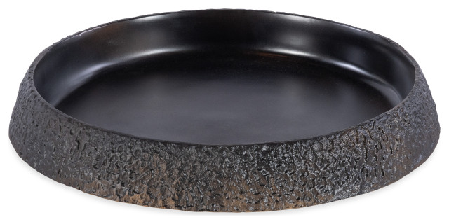 Cast Metal Round Platter - Eclectic - Serving Dishes And Platters - by ...