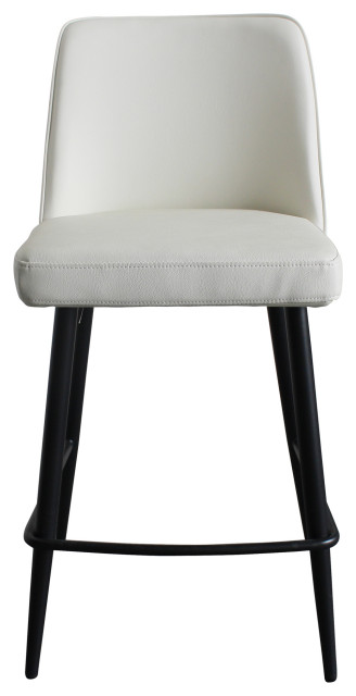 Counter Stool Ivory White Contemporary - Midcentury - Bar Stools And ...