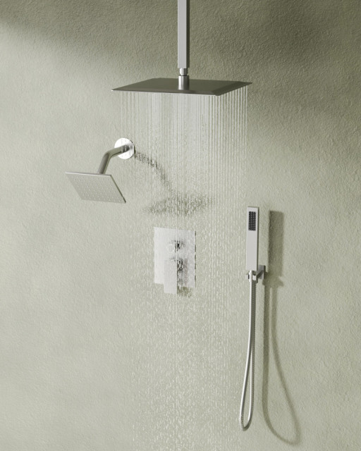 Dual Heads 3-Functions Shower System With Pressure Balancing Rough-In ...