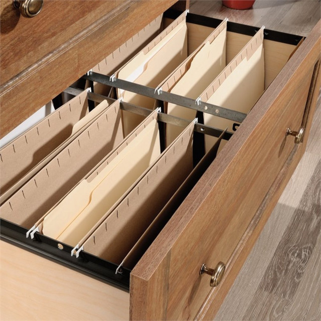 Pemberly Row Engineered Wood Lateral File Cabinet in Sindoori Mango ...