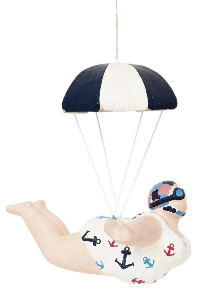 Large Bathing Beauty Hanging Sculpture 14 in Whimsical Retro Vintage ...