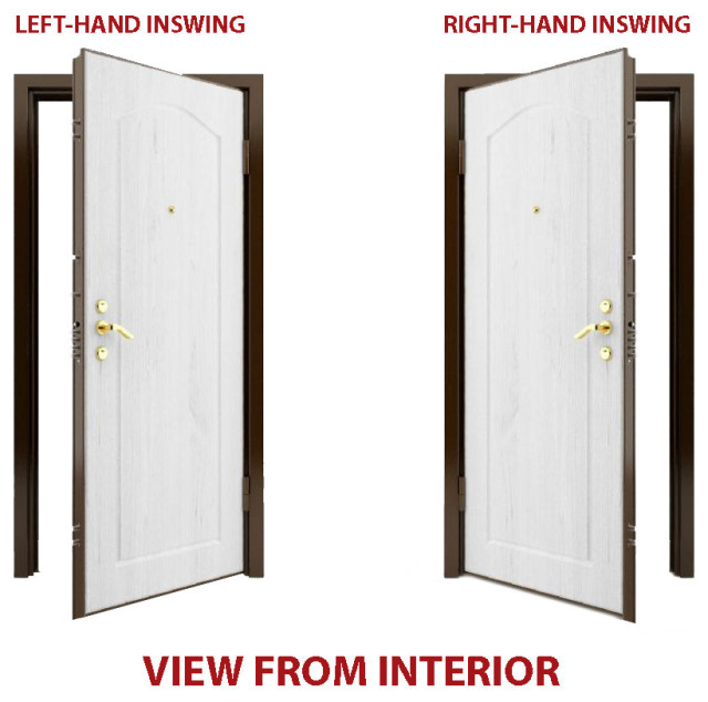 Exterior Prehung Door Clear Glass See-through Manux 8555 Matte Black ...