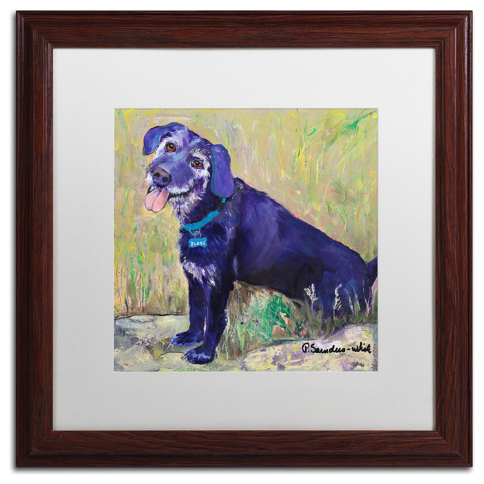 Pat Saunders-White 'Blaze' Art, 16"x16" - Contemporary - Prints And ...