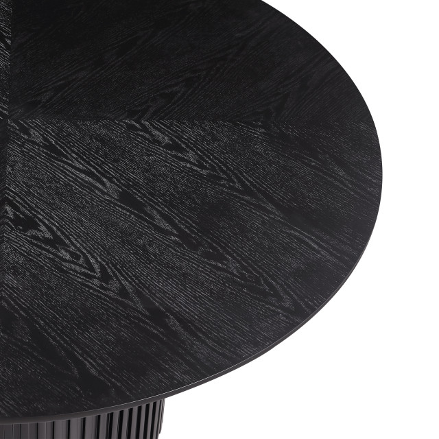 GDF Studio 5pc Modern Dining Set, Round Pedestal Table & Upholstered ...