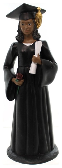 Black Art Female Graduate Graduation College School Collectible ...