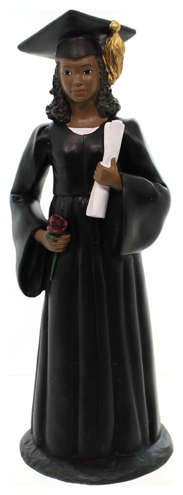 Black Art Female Graduate Graduation College School Collectible ...