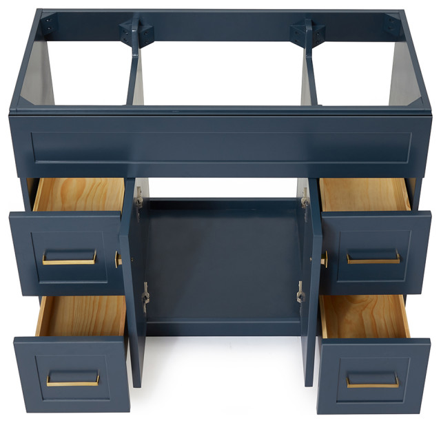 Ariel Hamlet 42" Sink Bath Vanity Base Midnight Blue - Transitional ...