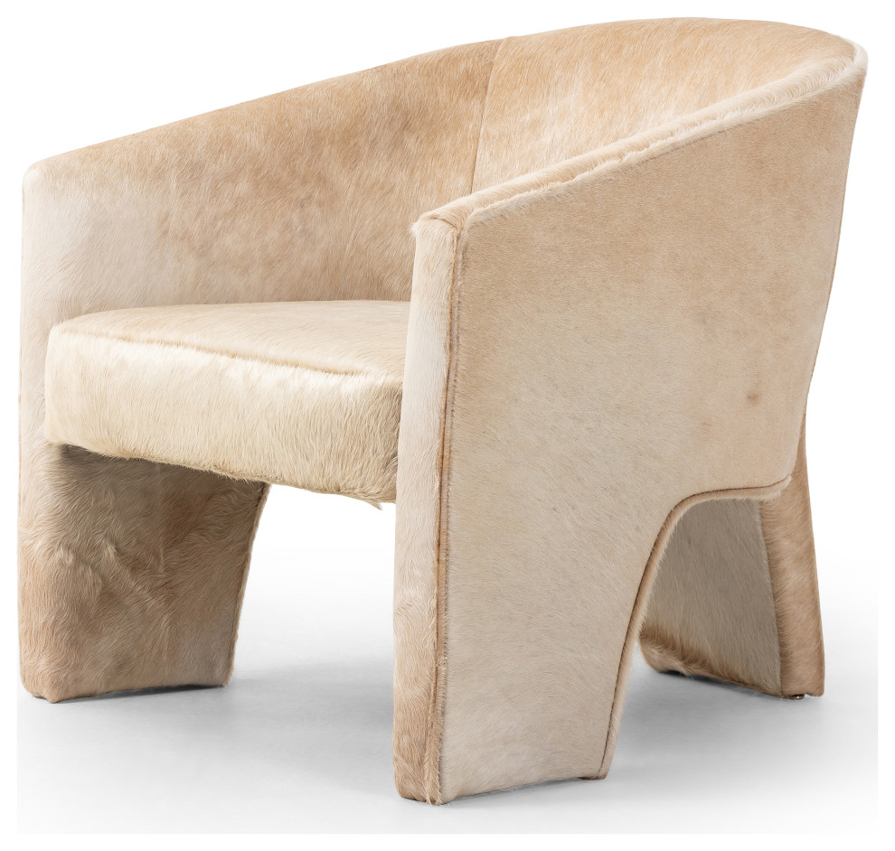 Fae Chair Buff Hair On Hide - Transitional - Armchairs And Accent ...