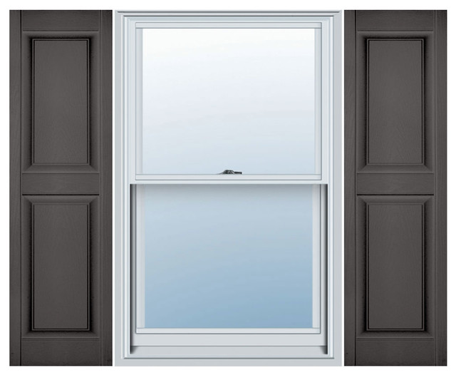 Mid-America, Standard Size Williamsburg Double Panel Shutters, Tuxedo ...