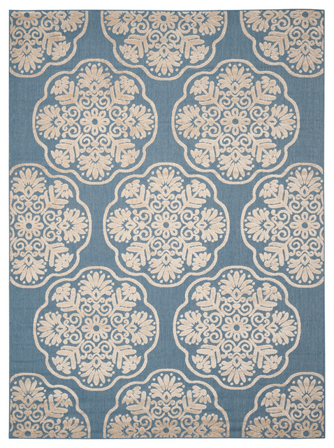 Safavieh Cottage Collection COT911 Indoor-Outdoor Rug, 8'x11'2 ...