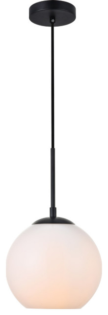 Baxter 1 Light Pendant, Black - Midcentury - Pendant Lighting - by ...