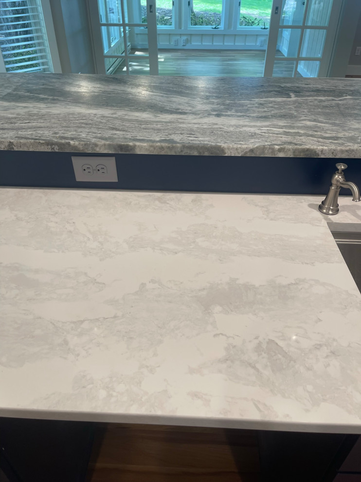 Split-Level Quartz Countertops - Modern - Kitchen - Other - by DOOR ...