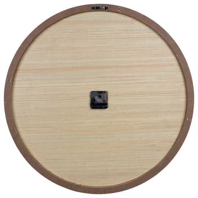 Stratton Home Decor Farmhouse 23.5" Luke Wall Clock, 23.50x1.50x23.50 ...