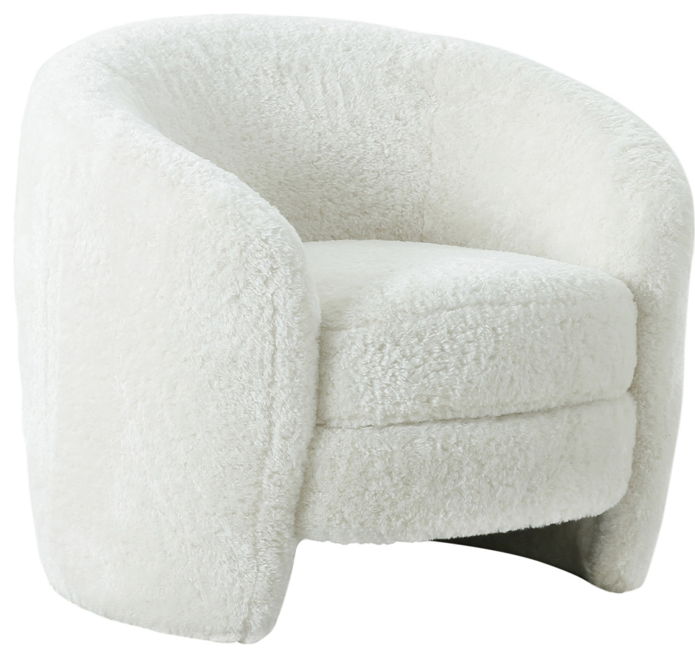 Dakota Faux Shearling Armchair - Contemporary - Armchairs And Accent ...