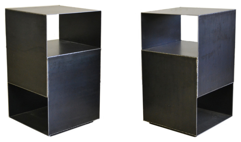 Steel Side Table - Industrial - Side Tables And End Tables - by Modern ...