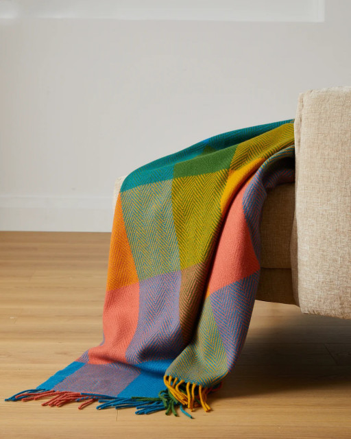 Errew Cashmere and Lambswool Throw - Contemporary - Holiday Accents And ...