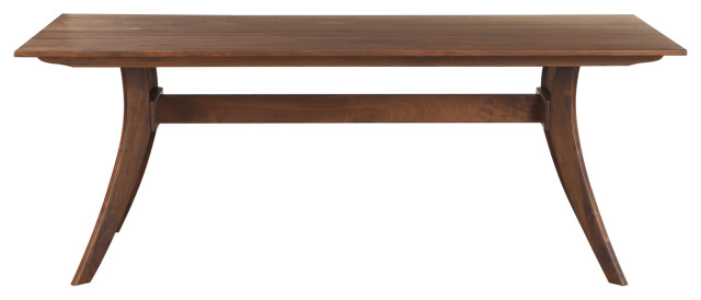 Florence Rectangular Dining Table Small Walnut, Small - Transitional ...