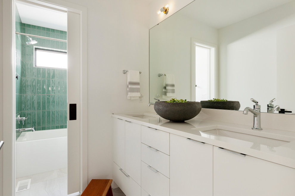 Modern Tudor - Bathroom - Minneapolis - by Anchor Builders | Houzz