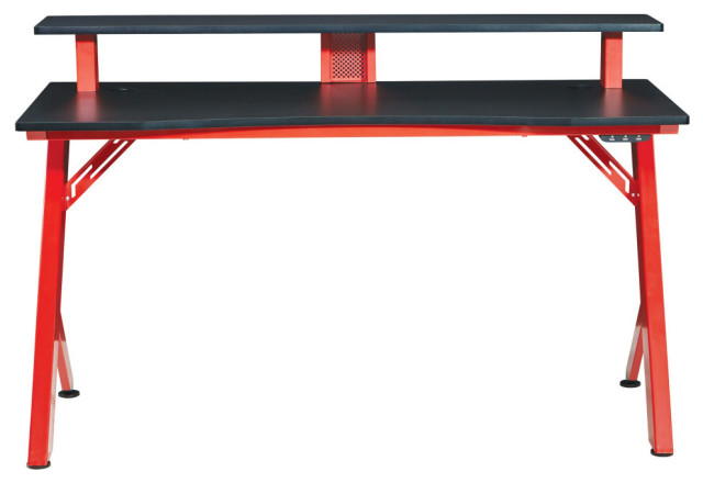 Area51 Battlestation Game Desk with Matte Black Legs - Contemporary ...