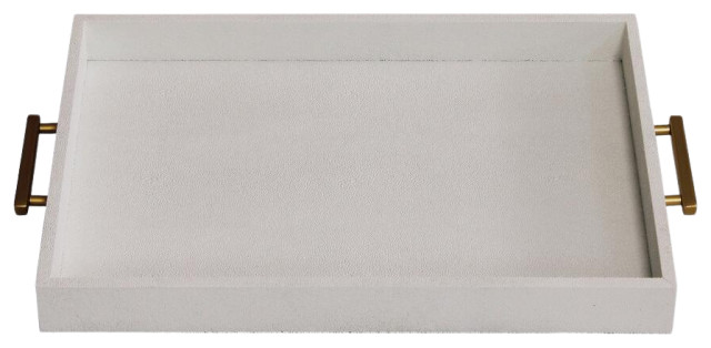 Decorative Shagreen Tray | Andrew Martin Porto - Contemporary - Serving ...