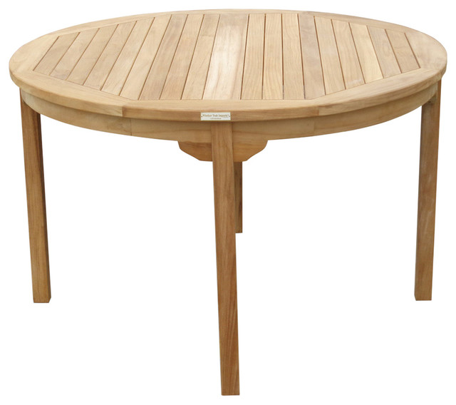 Genuine Grade A Teak,47" Round Table/45lbs , By Windsor Teak ...