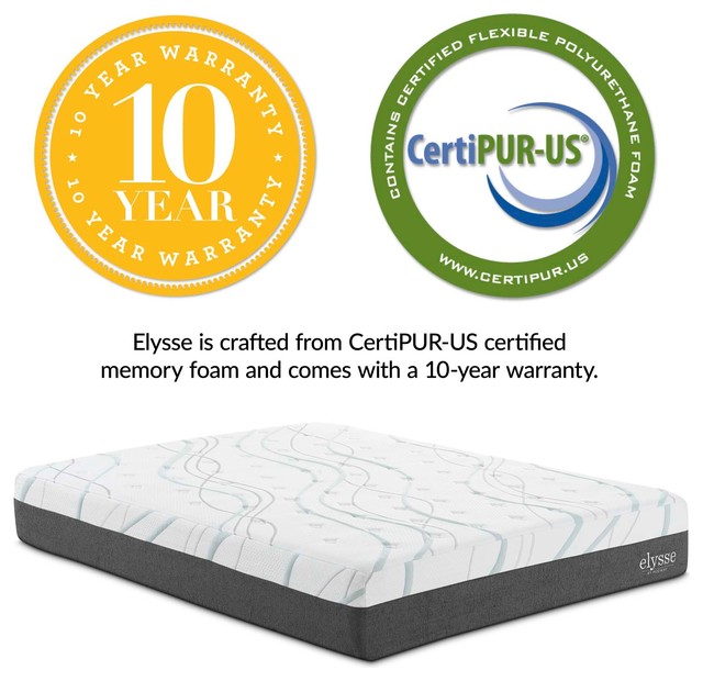 Elysse Full CertiPUR-US Certified Foam 12" Gel Infused Hybrid Mattress ...