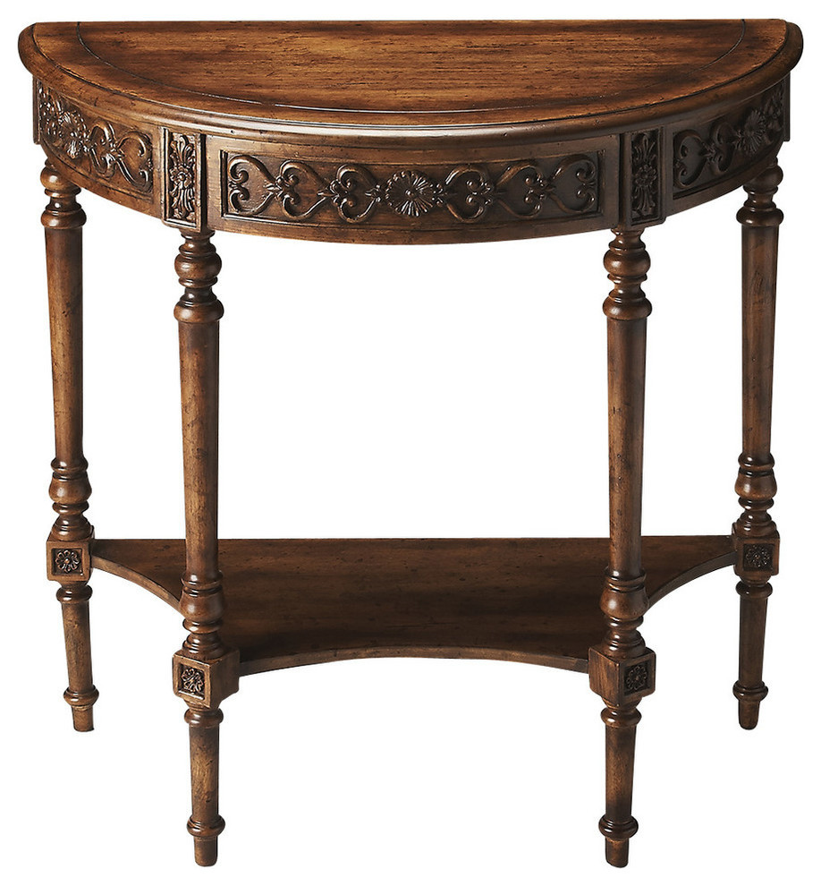 Butler Demilune Console Table - Traditional - Console Tables - by ...
