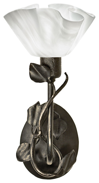 Jezebel Branch Sconce With Magnolia Leaves - Rustic - Wall Sconces - by ...