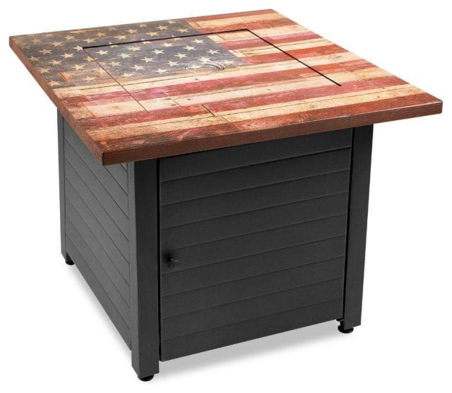 Endless Summer Liberty Outdoor LP Fire Pit With American Flag Top ...