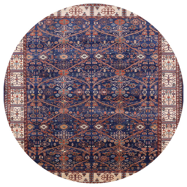 Ahgly Company Indoor Rectangle Mid-Century Modern Area Rugs, 5' x 7', 4 ...