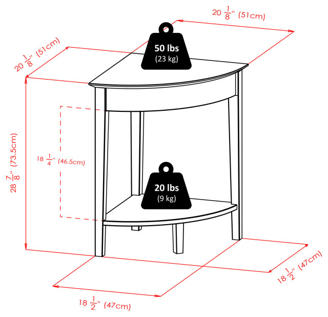 Studio Home Office Corner Table, Honey Pine - Transitional - Side ...