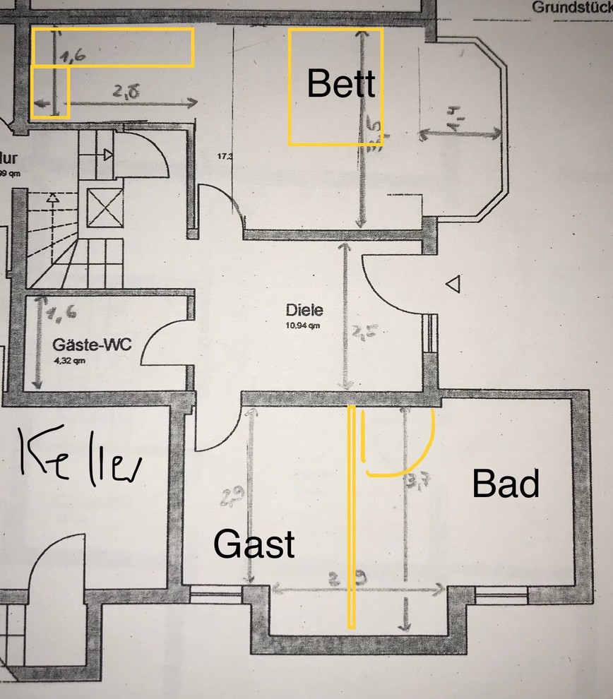 Hilfe bei Neugestaltung EG - Anordnung der Zimmer