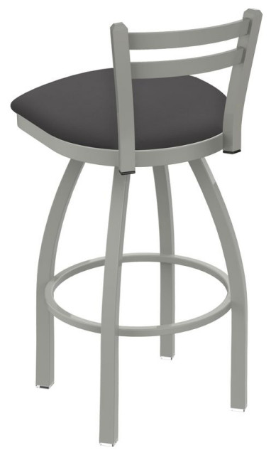 Holland Jackie 411 25" Swivel Counter Stool - Nickel/Canter Storm ...
