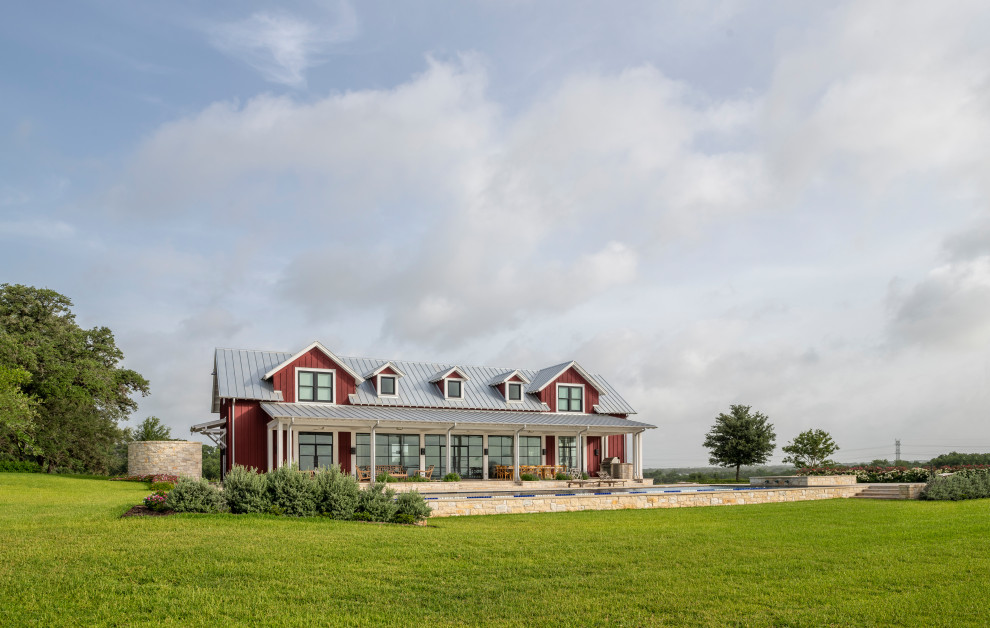 La Grange Ranch - Farmhouse - Exterior - Houston - by Gunn Construction ...