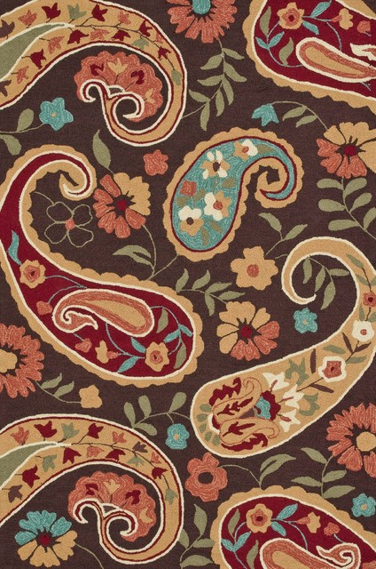 Loloi Summerton Srs12 Chocolate / Multi Hooked Area Rugs, 2'-3" X 3'-9 ...