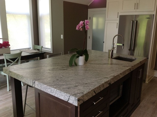 Silver Cloud Kitchen (Viscount White granite) - Kitchen - New York - by ...